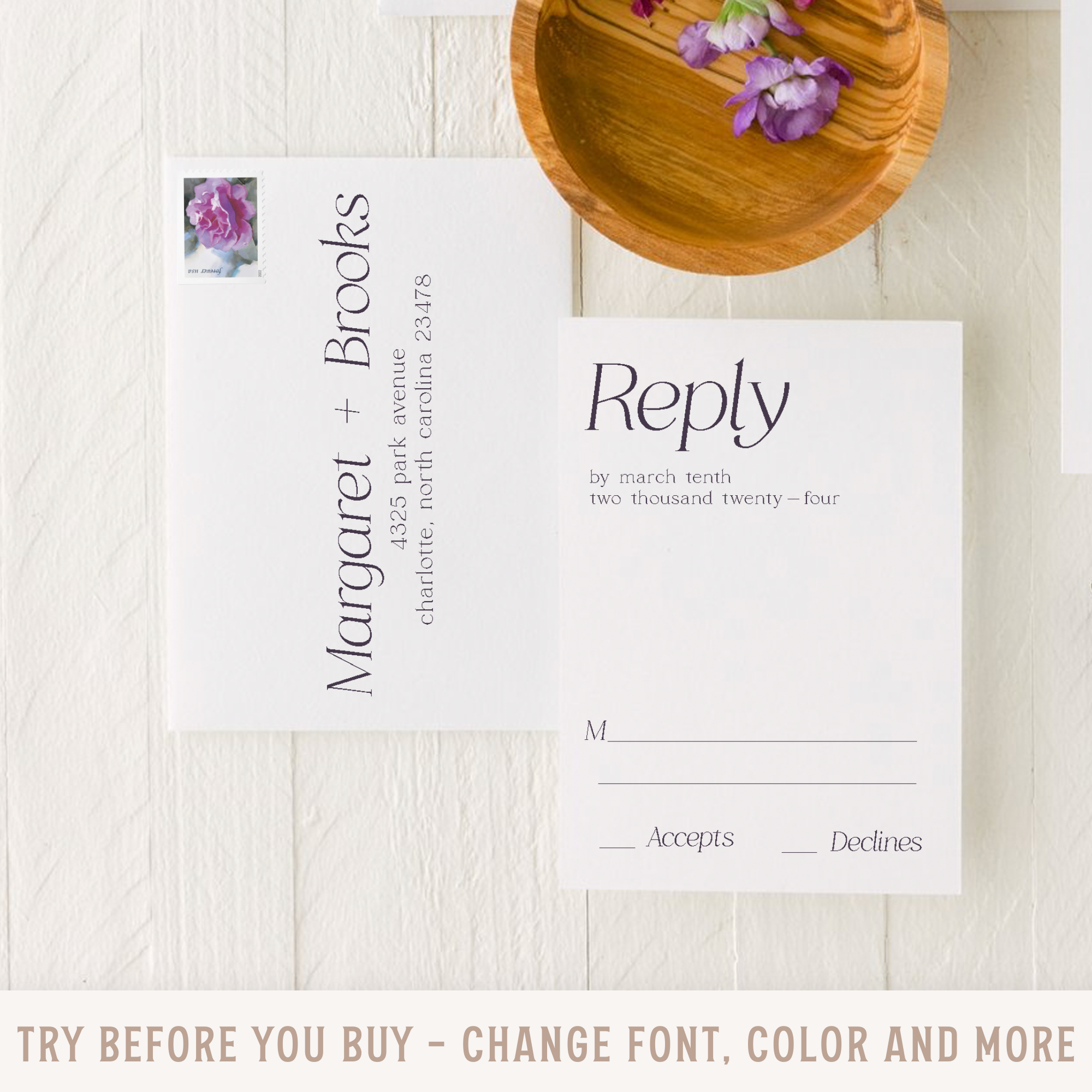 The 'Margaret' Reply Card – JC Paper & Co.