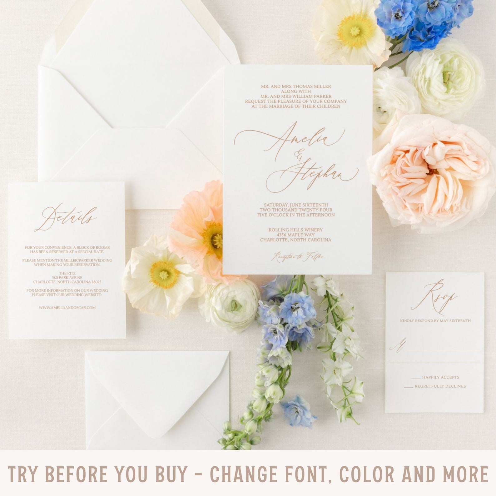 The 'Amelia' / 3 Piece Suite – JC Paper & Co.